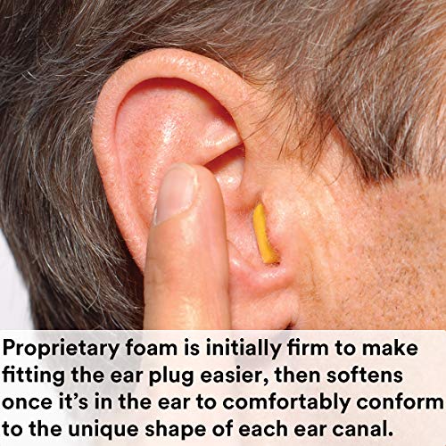 3M Ear Plugs, 30 Pairs/Box, E-A-R Classic 310-1060, Uncorded, Disposable, Foam, NRR 29, For Drilling, Grinding, Machining, Sawing, Sanding, Welding, 1 Pair/Pillow Pack,Yellow