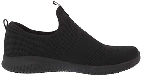 Skechers Women's Slip on Athletic Food Service Shoe, Black, 8