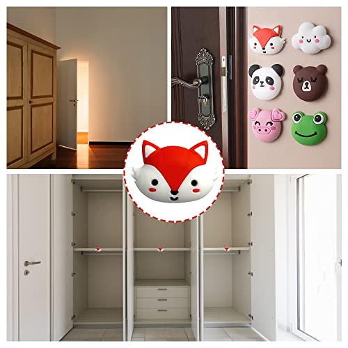 3 Pcs Door Stopper Crash Pads Cartoon Wall Crash Pads Silicone Door Handle Crash Pads for Bedroom Kitchen Cabinets