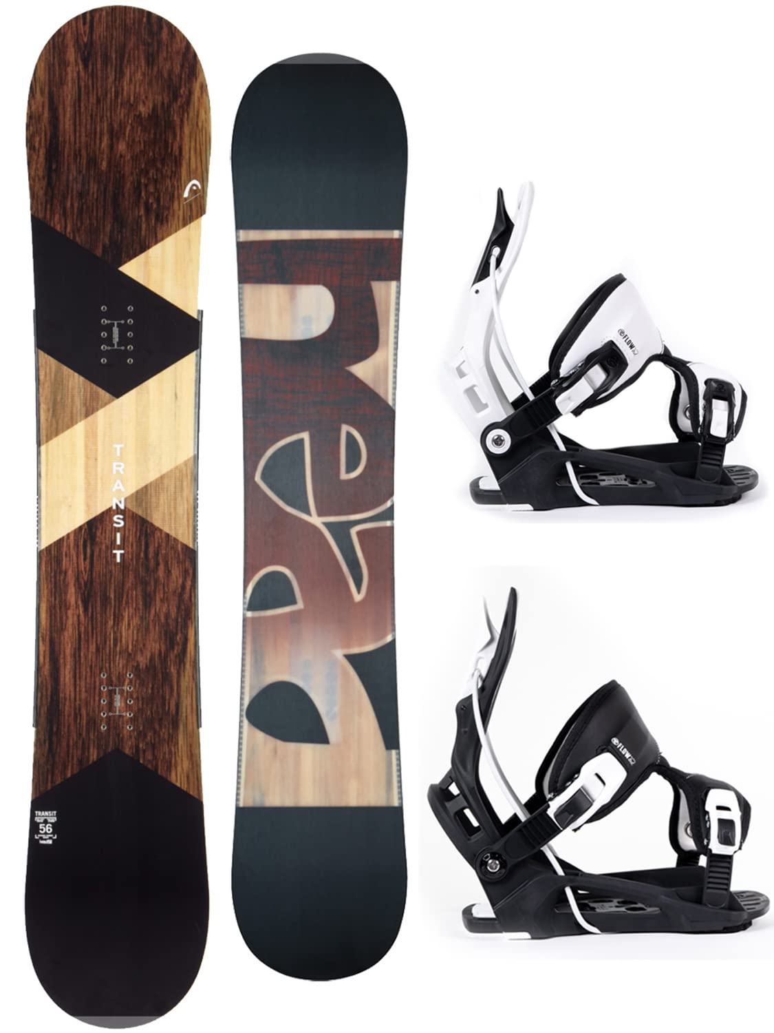2022 Head Transit 159 Wide Snowboard+Flow Alpha LTD Bindings (Black Bindings, Large (8-10.5))