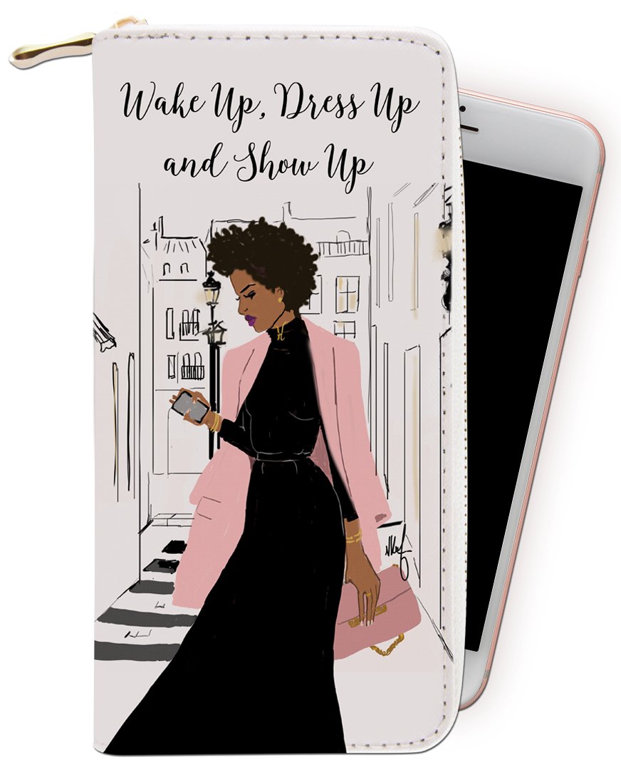 African American Expressions - Show Up Wallet (4" x 7.75" x 1" / 8 card slot) - WL05