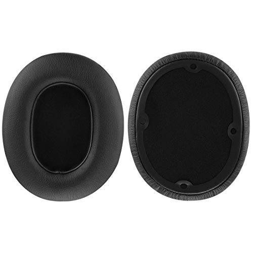 Geekria QuickFit Protein Leather Replacement Ear Pads for Meze 99 Classics, Meze 99 Neo Headphones Earpads, Headset Ear Cushion Repair Parts (Black)