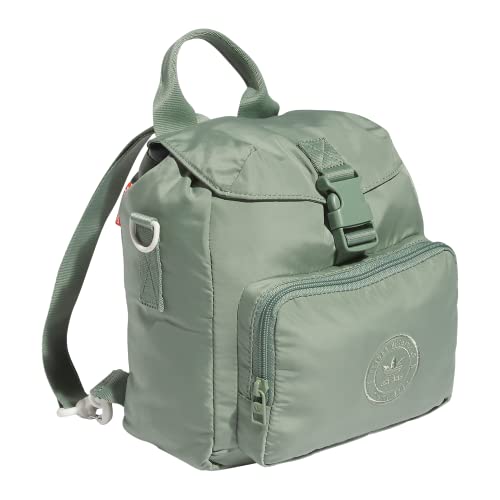 adidas Originals Micro 3.0 Mini Backpack, Silver Green/Semi Impact Orange, One Size