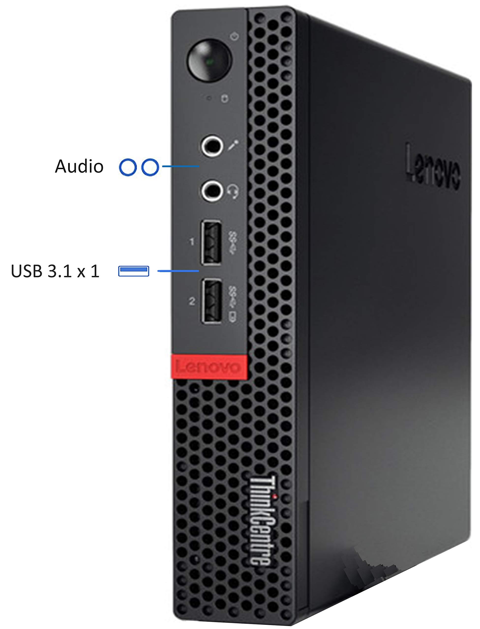Lenovo ThinkCentre M910Q Tiny Desktop Computer, Intel Core i7-6700T Upto 3.6GHz, 8GB RAM, 2TB NVMe SSD, 4K 3-Monitor Support DisplayPort, HDMI, AC Wi-Fi, Bluetooth - Windows 10 Pro (Renewed)