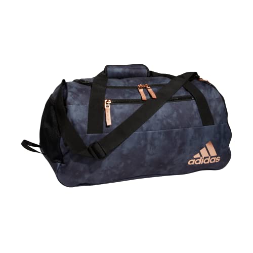 adidas Squad 5 Duffel Bag, Stone Wash Carbon/Rose Gold, One Size
