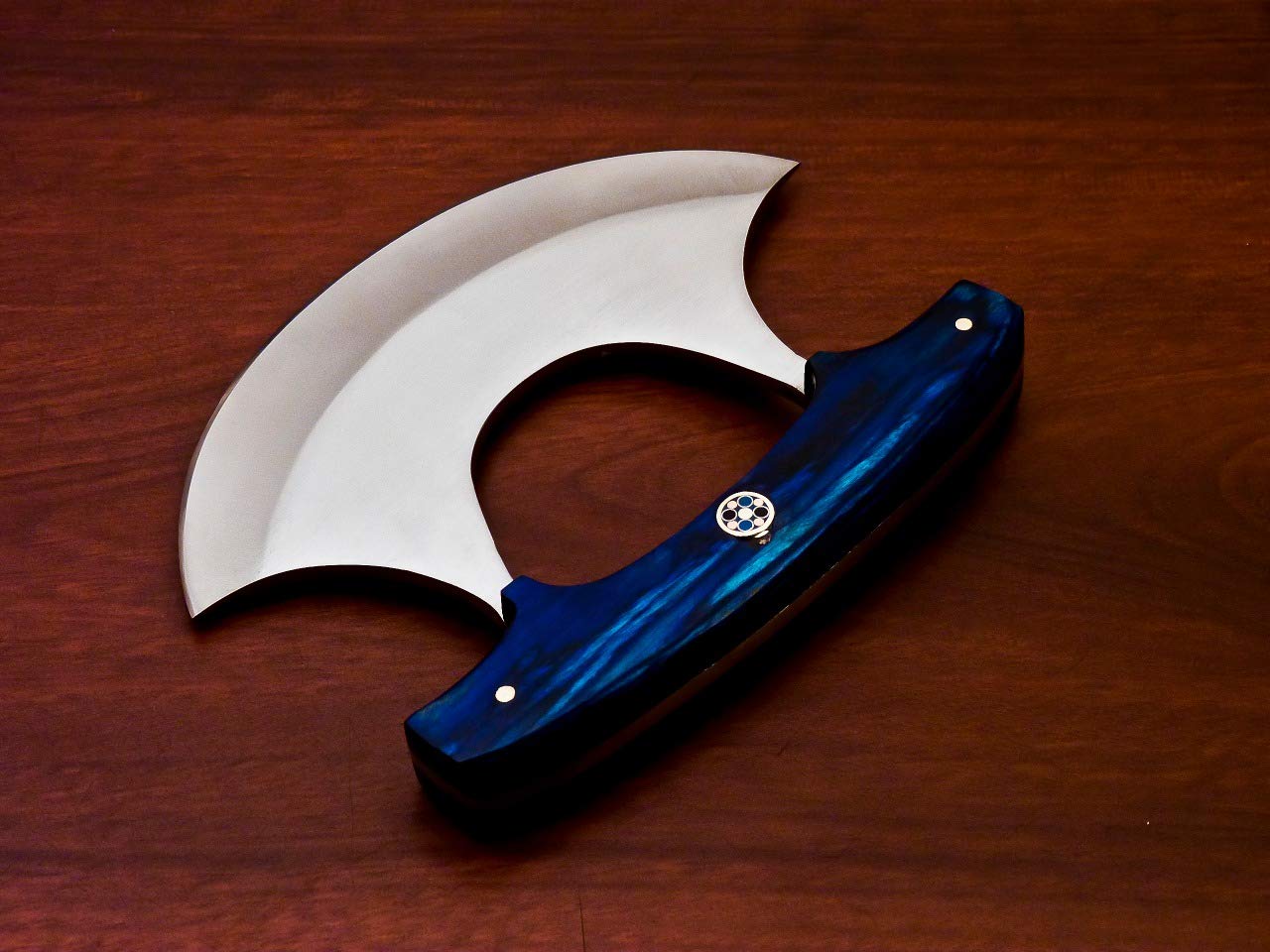Handmade D2 Steel Chef Kitchen Ulu Knife Heavy Duty D2 Steel Comes With Leather Sheath Full Tang 1085