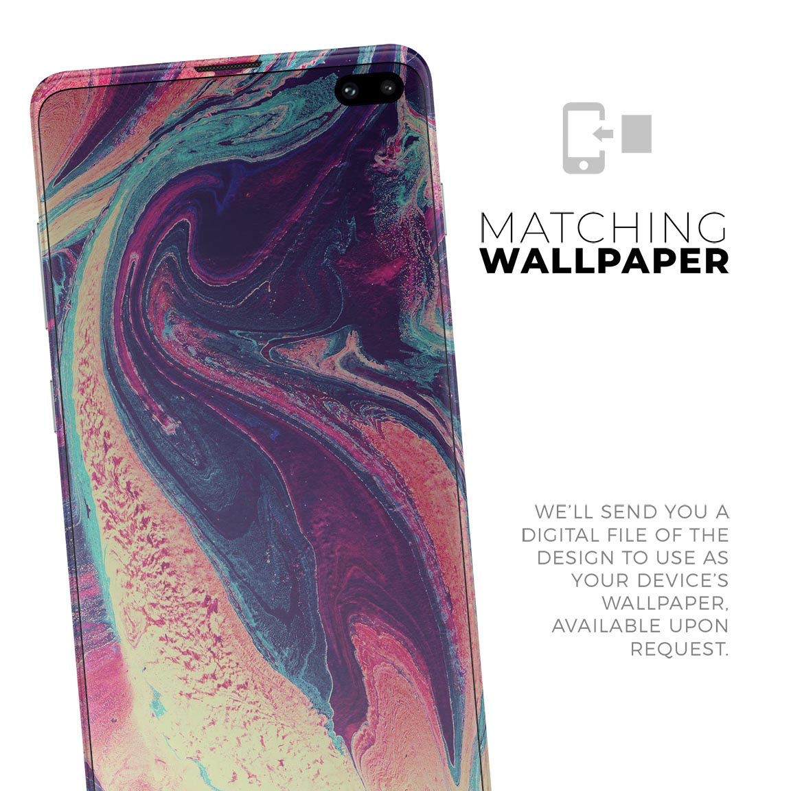 DesignSkinz Liquid Abstract Paint Remix V15 Protective Vinyl Decal Wrap Skin Cover Compatible with The Samsung Galaxy S20 (Screen Trim & Back Glass Skin)