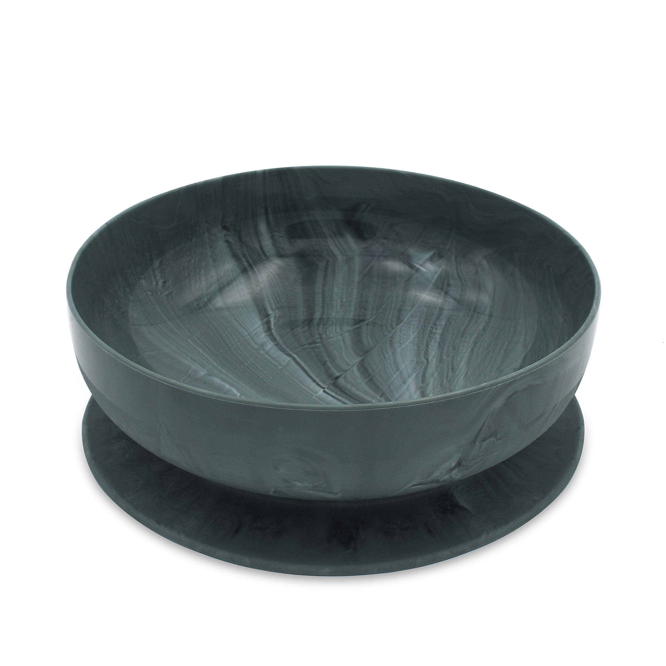 ChooMee Baby Suction Bowl | Powerful Suction Grip with Firm Bowl | Platinum Silicone, BPA Free | Large, 1 CT, Grey
