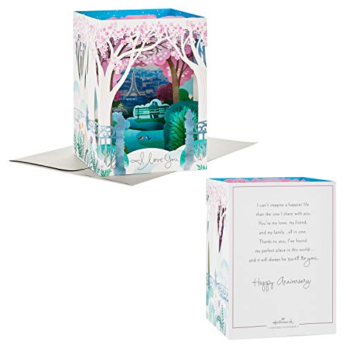 Hallmark Paper Wonder Displayable Pop Up Anniversary Card (Paris) (899RZW1009)