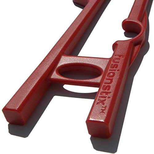 fusionstix, the reusable, BPA free, dishwasher safe, fork chopstick combo utensil flatware for home kitchen, camping, backpacking, picnics, outdoor activities, or eating on the go (Watermelon)