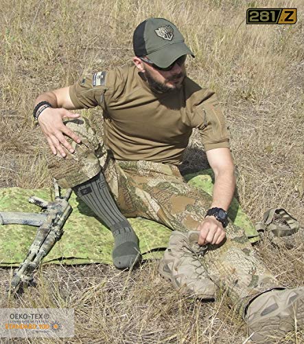 281Z Military Demi Season Breathable Over The Calf Army Uniform Boot Socks (Foliage Green)(Small 3 Pairs Pack)