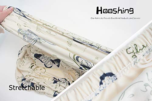 Hooshing Chair Covers Butterfly Stretch Washable Durable for Dining Room Set of 2