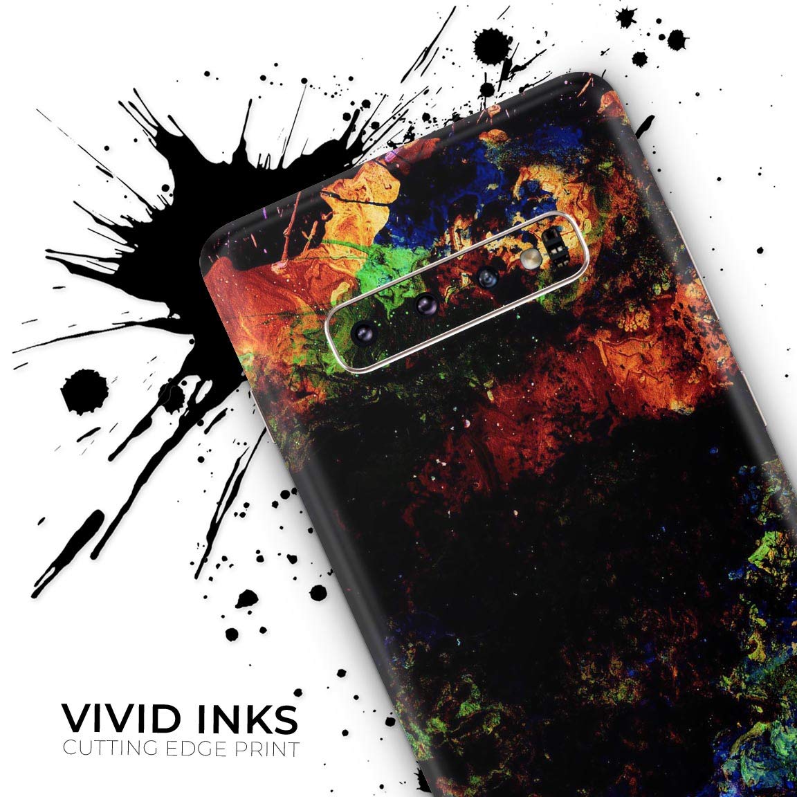 DesignSkinz Liquid Abstract Paint Remix V53 Protective Vinyl Decal Wrap Skin Cover Compatible with The Samsung Galaxy S20 (Screen Trim & Back Glass Skin)