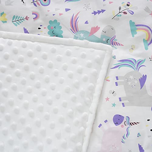 Bunnikins & Clover Toddler Nap Mat with Removable Pillow, Cotton Nap Mats for Preschool, Easy Clean Toddler Nap Pad for Kindergarten, Kids Sleeping Bag for Travel Camping