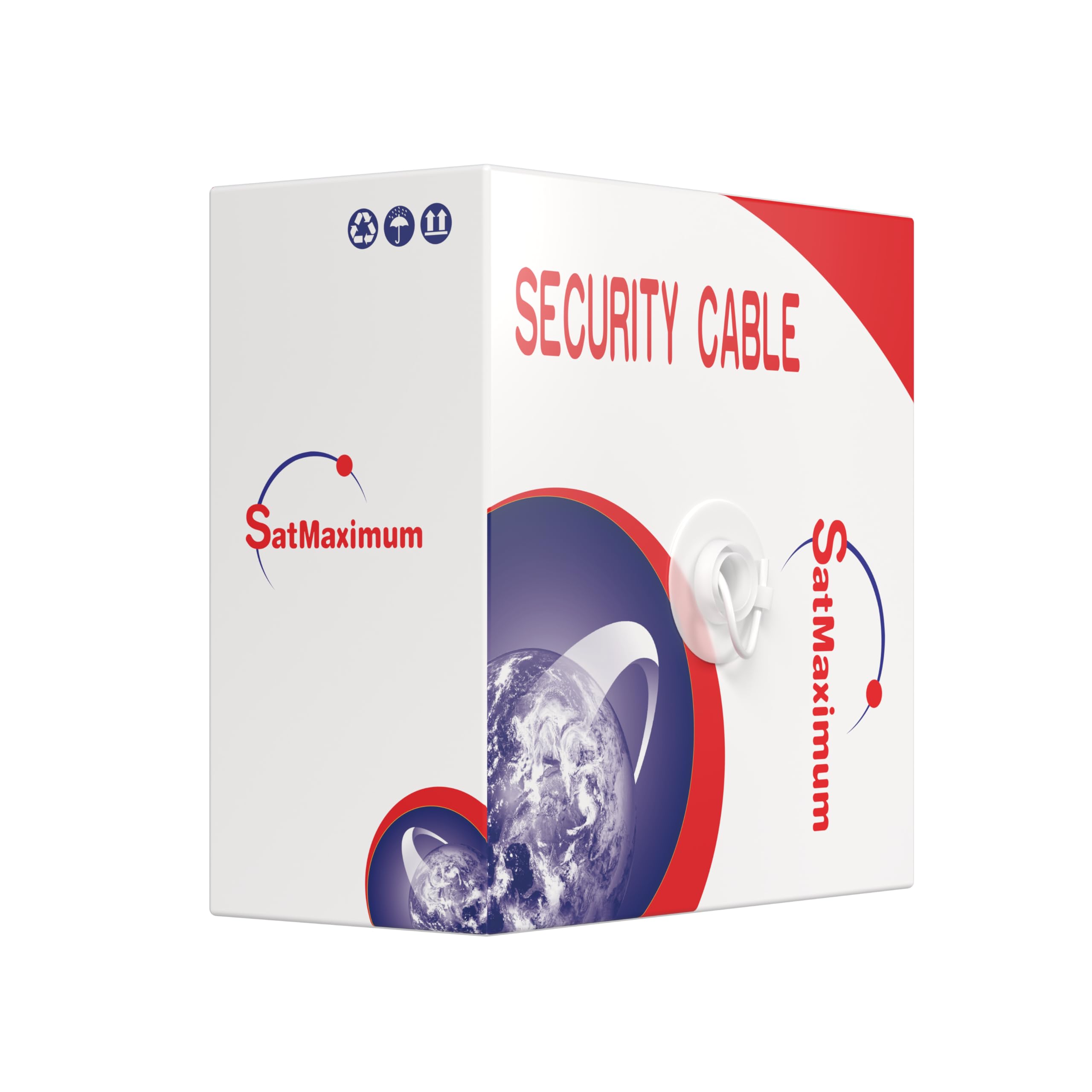 Cables Direct Online 500ft Solid 22/4 Alarm CCA Cable for Low Voltage LED, Burglar System, Fire Detector, Security Station, Door Bell, 22AWG 4 Conductors Wire