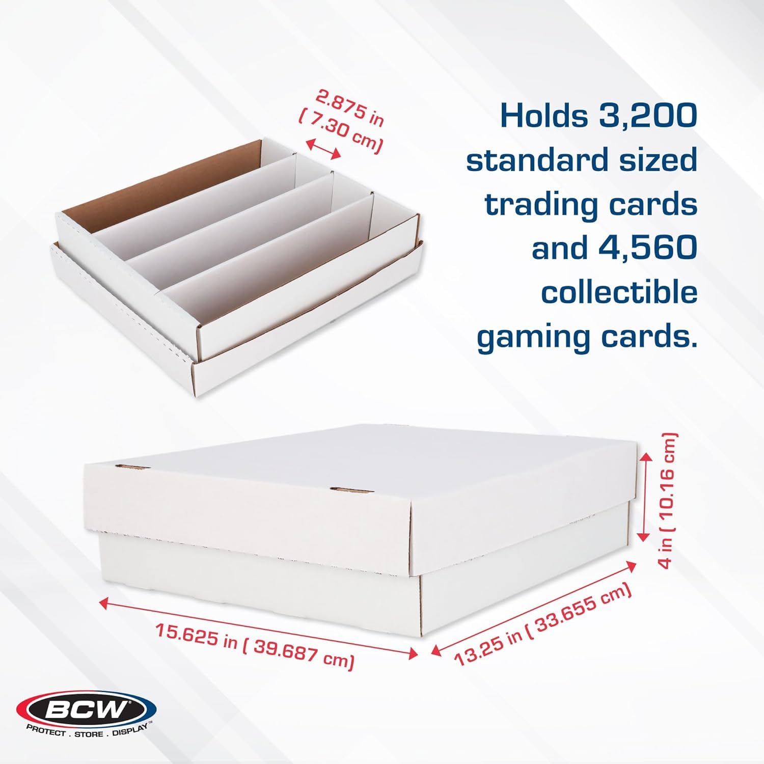 BCW Monster Box - 6ct Trading Card Storage Box | Holds 3200 Cards | Sports & Trading Card Storage