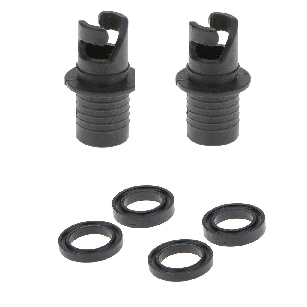2 Pieces Plastic Inflatable Kayak Valve Adapter Air Pump Hose Replacement Accessories