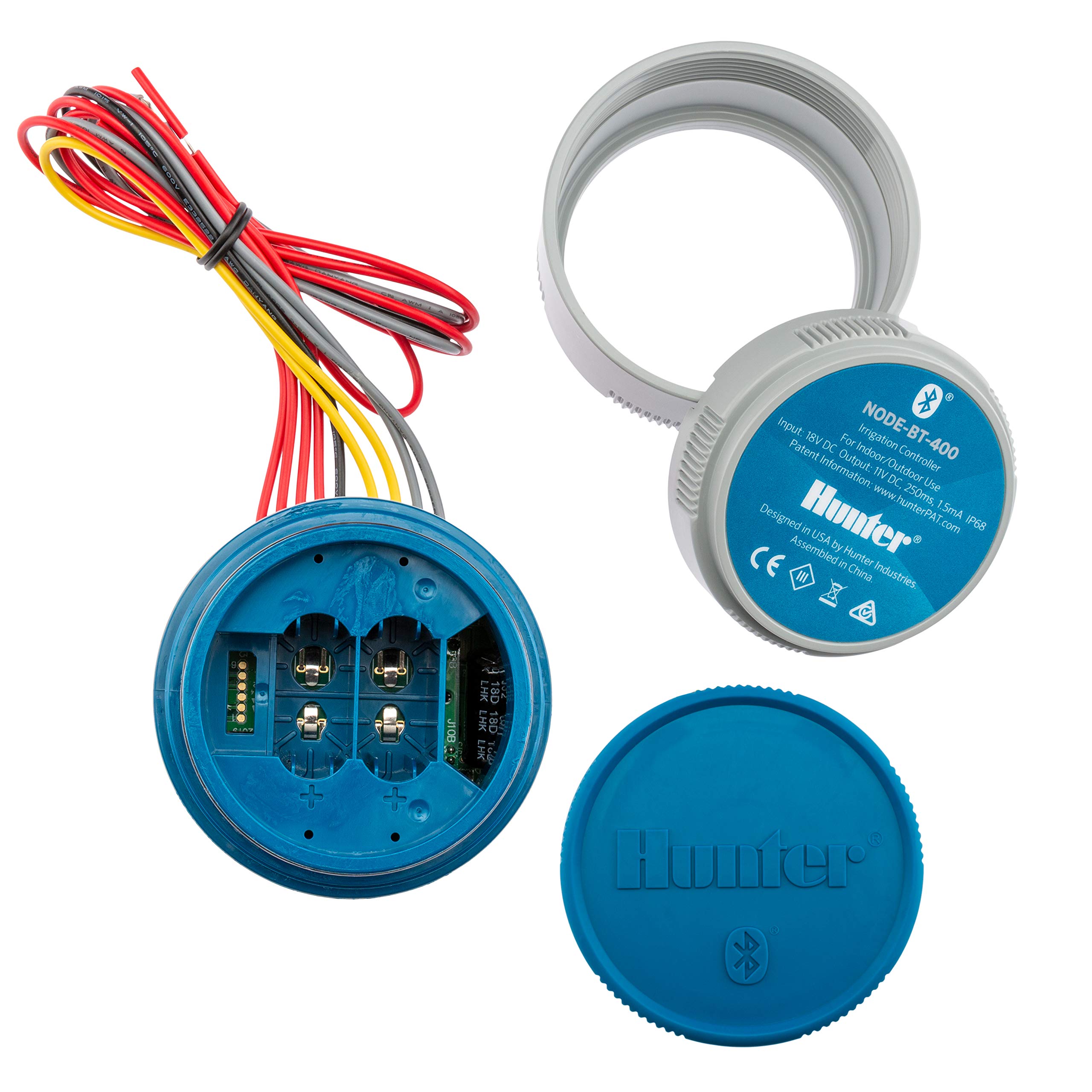 SPW Hunter Node-BT-200 Two Zone Bluetooth Enabled Irrigation Controller 9V Dual Station Timer NODEBT200