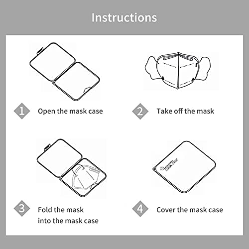 Mask Storage Case Portable Mask Case Masks Organizer for Recyclable, Dust Mask Storage Box for Pollution Prevention 1 Pack (Pink)