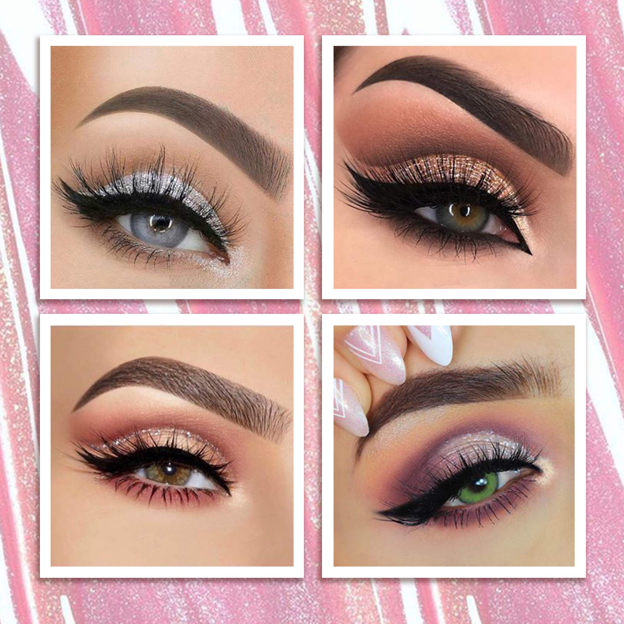 2-In-1 Self-Adhesive Eyeliner Instead of Eyelash Glue, ALPHONSE Waterproof Liquid Black Eyeliner Strong-Hold Eyeliner No Magnets No Glue