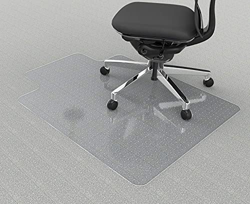 HOMEK Office Chair Mat for Carpeted Floors - Clear Carpet Chair Mat with Lip 48βx 36βx 0.09β