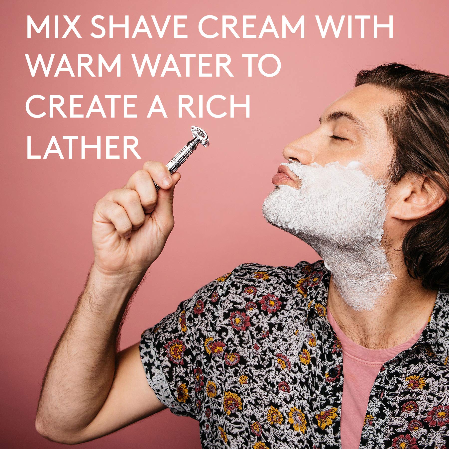 Barrel and Oak - Conditioning Shave Cream, Men's Shaving Cream, Moisturizing Shave Cream, Caffeine & Antioxidant-Rich, Helps Prevent Nicks, Bumps, Redness, & Dry Skin, Vegan (Bourbon Cedar, 6.5 oz)