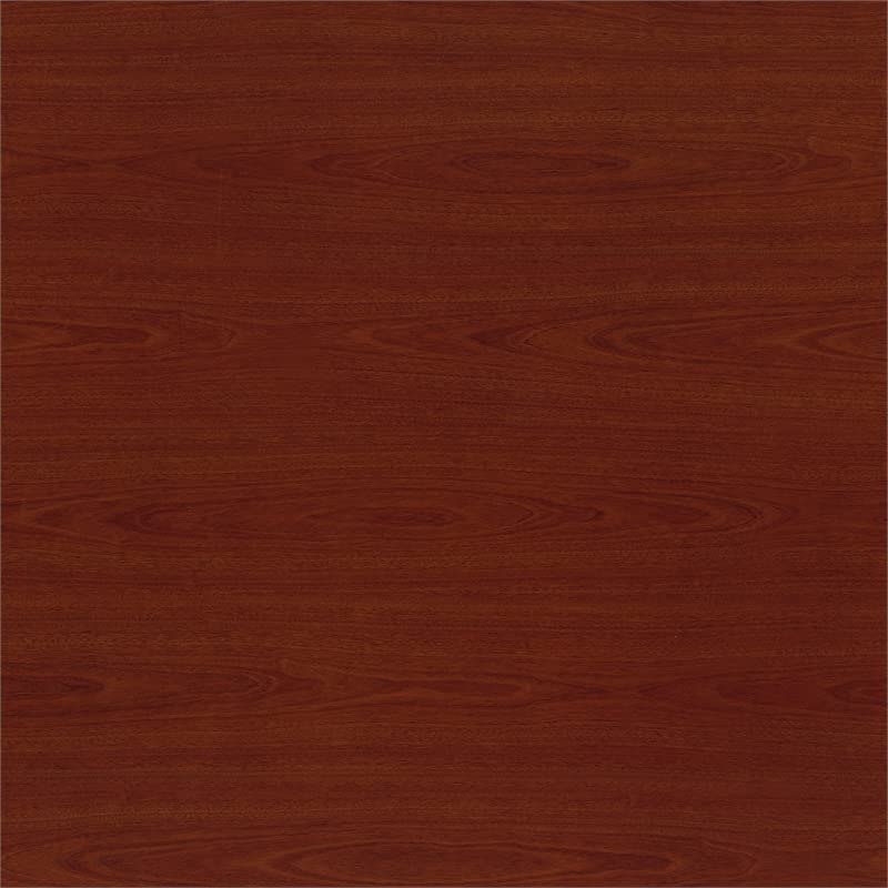Bush Business Furniture Series C 72W x 36D Bow Front U Shaped Desk with Mobile File Cabinets, Mahogany