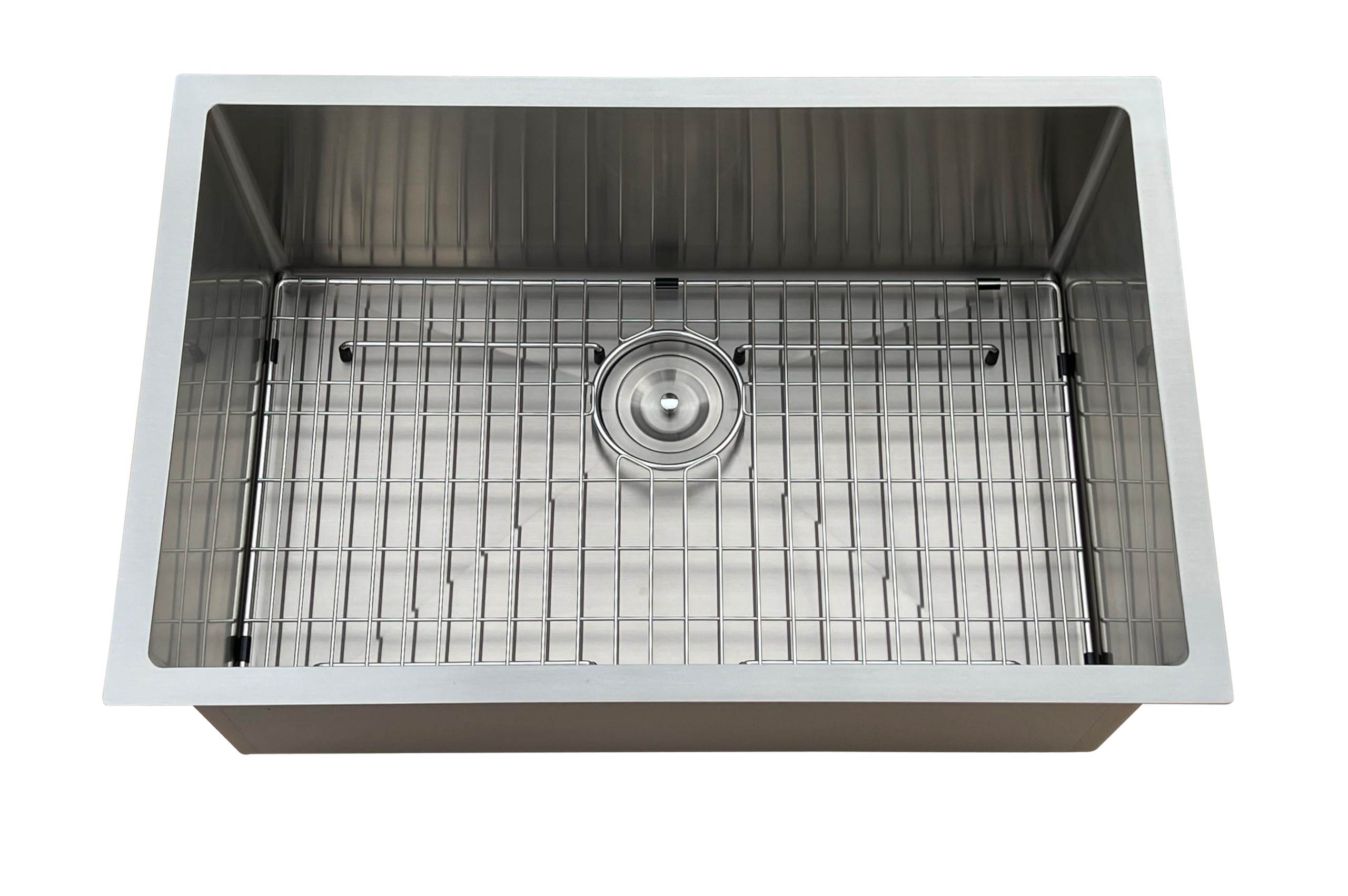 22"x18.5"x10" High-end 22 inch Undermount Stainless Steel Kitchen Sink. Full Accessory Set. XL Single Bowl Deep Basin. 16 Gauge Thick.