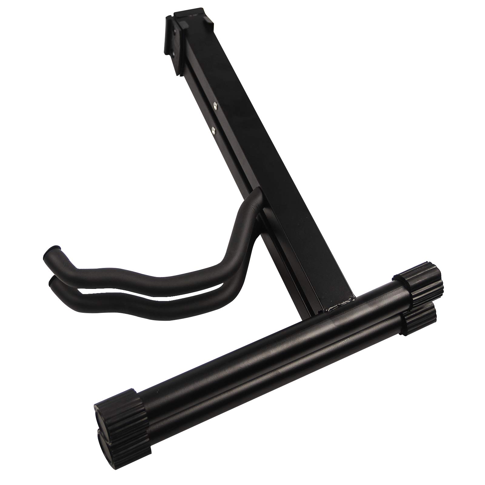 2 Pcs Guitar Stand Folding Universal A-Frame Stand for All Guitars Acoustic Classic Electric Bass Travel Guitar Stand, Black