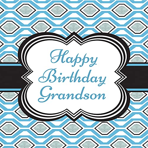 Happy Birthday Greeting Card For Grandson | Made in America | Eco-Friendly | Thick Card Stock with Premium Envelope 5in x 7.75in | Packaged in Protective Mailer | Prime Greetings
