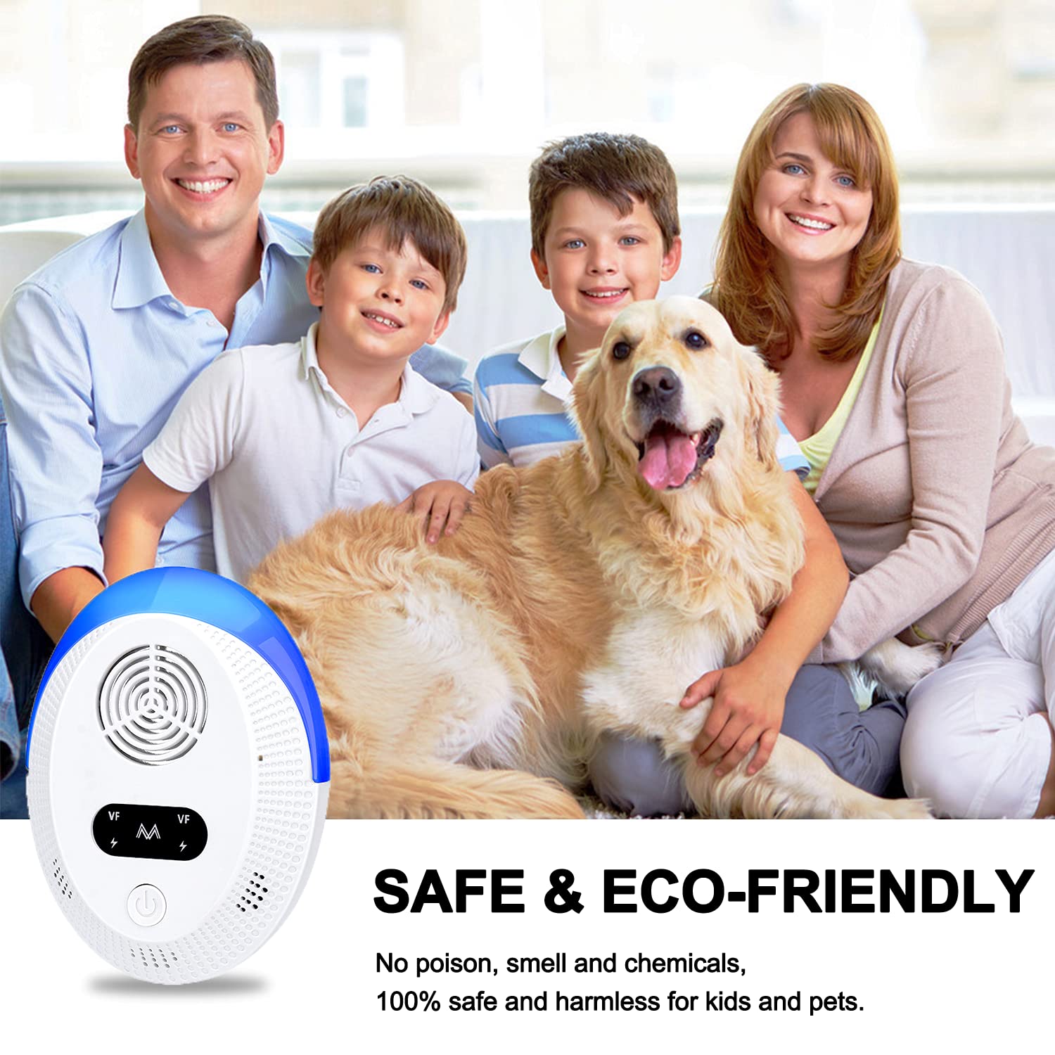 2024 Upgraded Version Ultrasonic Pest Repeller, Mouse Repellent Indoor, Pest Control, Pest Repellent for Home,Kitchen, Office, Warehouse, Hotel 6 Packs