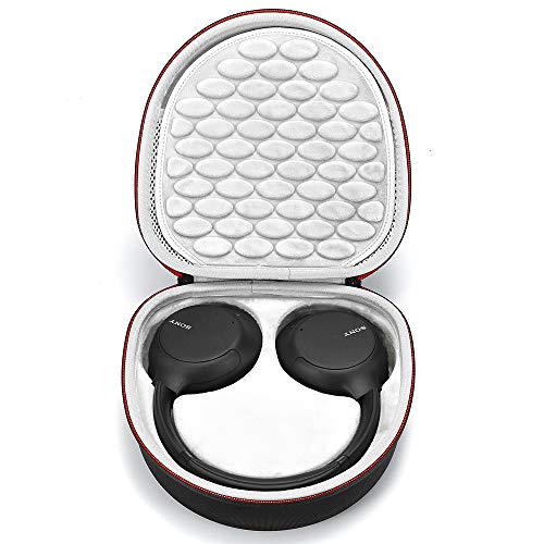 Hard Case for Sony WH-CH700N/Sony WH-CH710N Wireless Noise Cancelling Headphones, Travel Carrying Storage Bag - Black+Gray