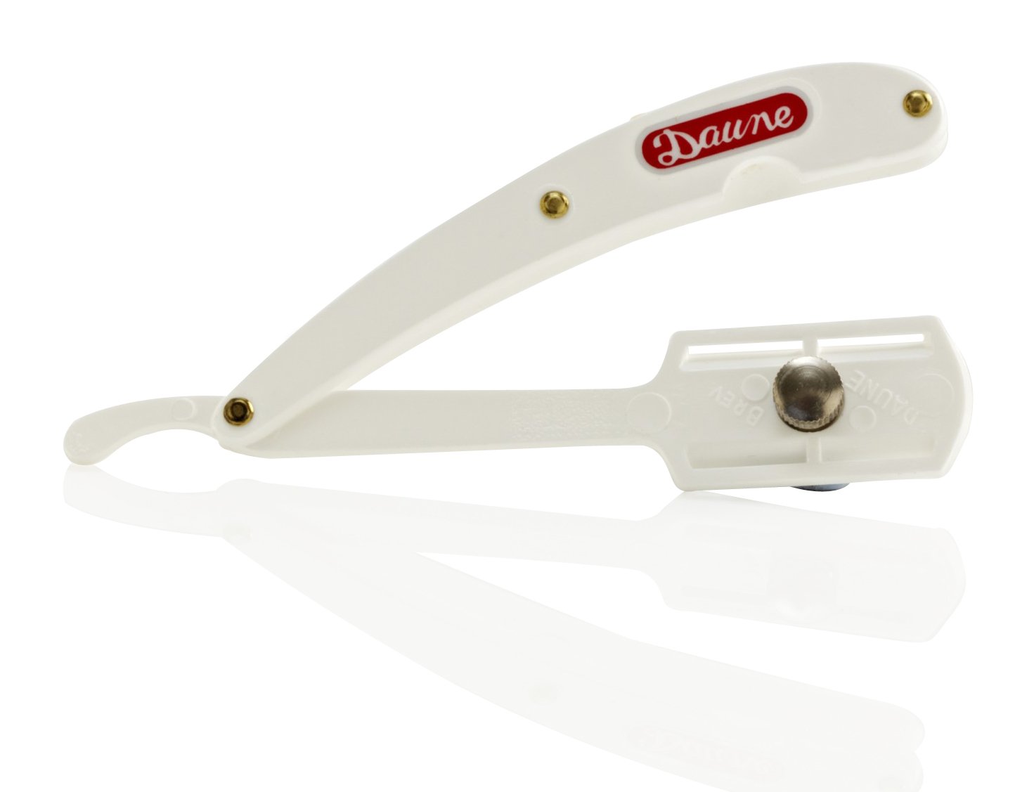 Daune Double Edge Safety Razor/Shavette White/White