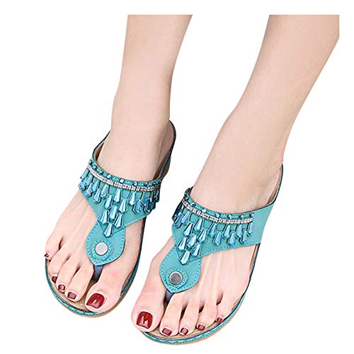 justHIGH Women's Sport Flip Flops Comfort Casual Thong Sandals Outdoor Platform Wedge Sandals Casual Shoes