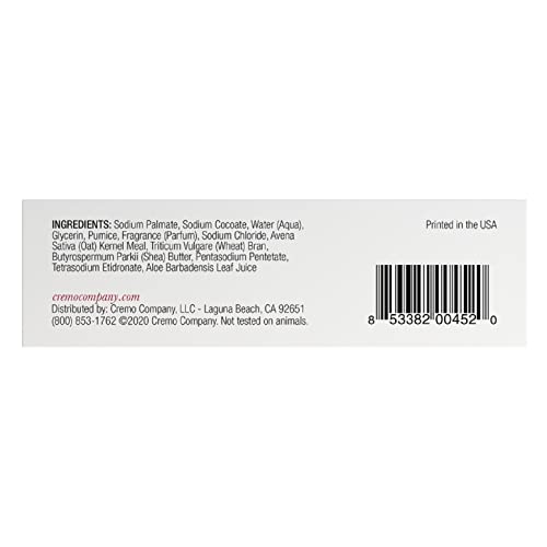 Cremo Exfoliating Body Bars Sage & Citrus - A Combination of Lava Rock and Oat Kernel Gently Polishes While Shea Butter Leaves Your Skin Feeling Smooth and Healthy (Pack of 3)