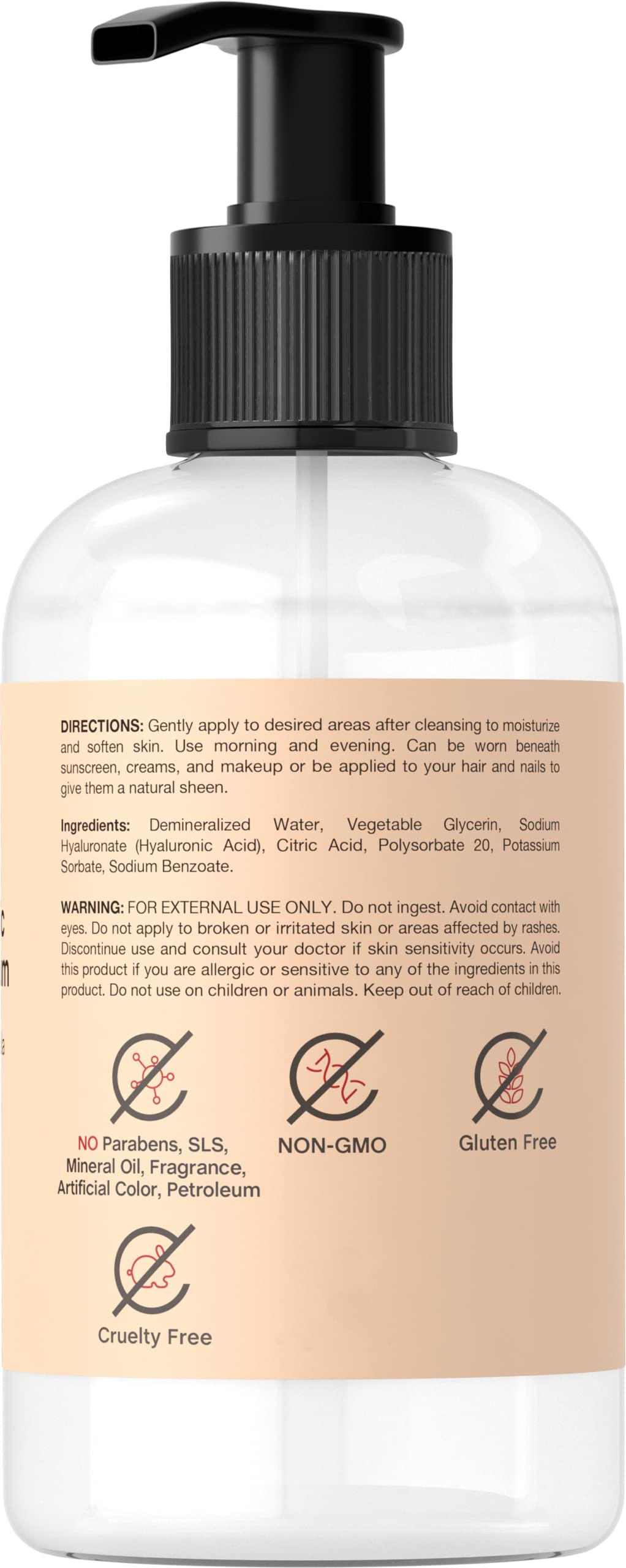 Coera Hyaluronic Acid Serum for Face & Skin | 8 oz | Paraben & SLS Free Moisturizer