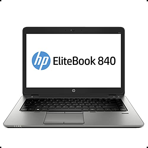 HP EliteBook 840 G2 Business Notebook with 14 Inch HD Display, Intel Core i7 CPU, 8GB RAM, 256GB SSD, Windows 10 (Renewed)