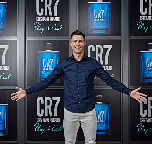 Cristiano Ronaldo CR7 Play It Cool - Blends Bright Citruses And Aromatic Fougere Notes - Fresh, Invigorating And Sensual - Light Enough For Everyday Wear - Masculine Fragrance - 1 Oz EDT Spray