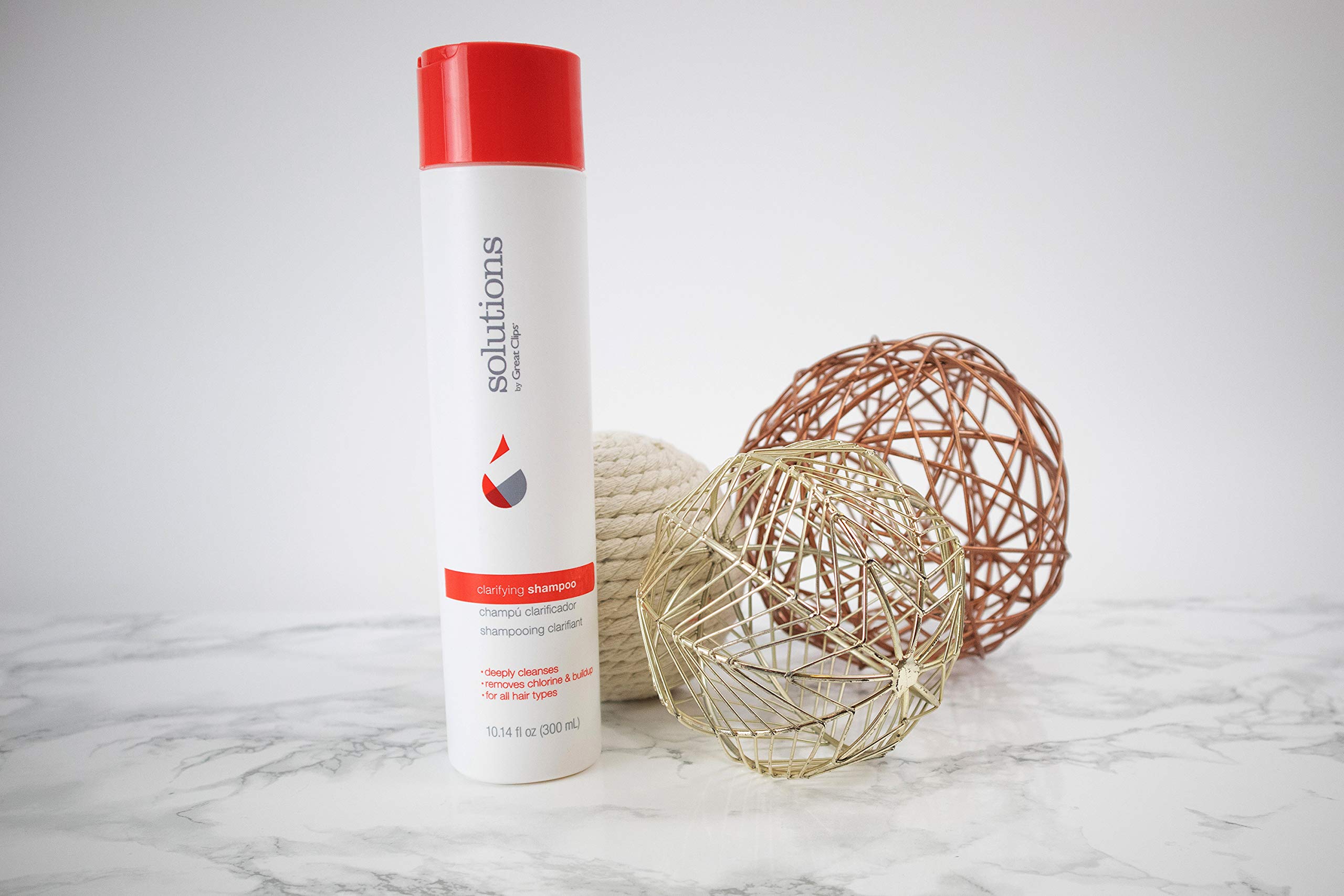 GREAT CLIPS Solutions Clarifying Shampoo 10 fl oz | Removes Build-up | For All Hair Types | Great for Swimmers