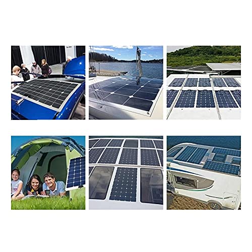 300W Solar Panel Kit 12V with 30A/60A Controller Flexible Monocrystalline Solar Cell Battery Charger for Car Yacht RV Camping (300W 60A Controller)