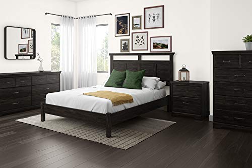 South Shore Versa Headboard, Full/Queen, Rubbed Black