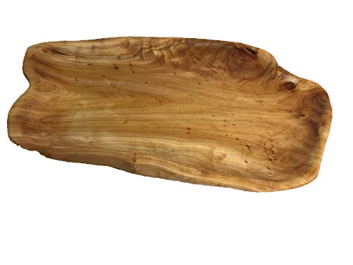 Greener Valley Hand-Crafted Root Wood Live Edge Platter (Medium-Large - 17-19")