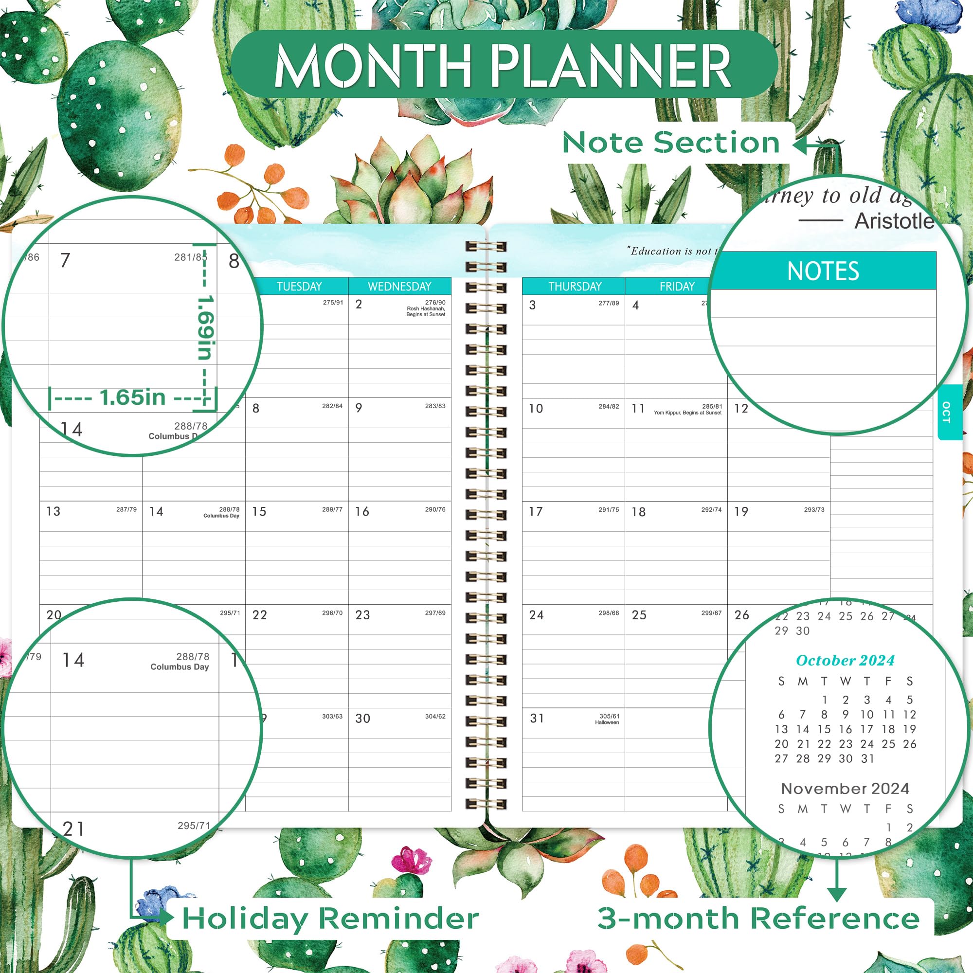 2024-2025 Teacher Planner - Lesson Planner 2024-2025 from Jul 2024 - Jun 2025, 8'' x 10'', Lesson Plan Book, Weekly & Monthly Lesson Planner with Quotes