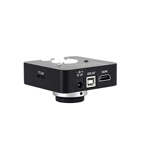 HAYEAR 41MP HD 1080P HDMI TV USB C-Mount Industry Microscope Camera Set 300X Lens 56LED Light Lamp Big Boom Stand Support UP Down Forward Adjust with Soldering Mat