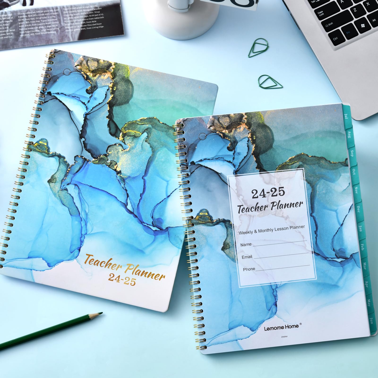 2024-2025 Teacher Planner - Teacher Lesson Planner from July 2024 to June 2025, 11" x 8.3", Weekly & Monthly Lesson Plan Book for Teachers