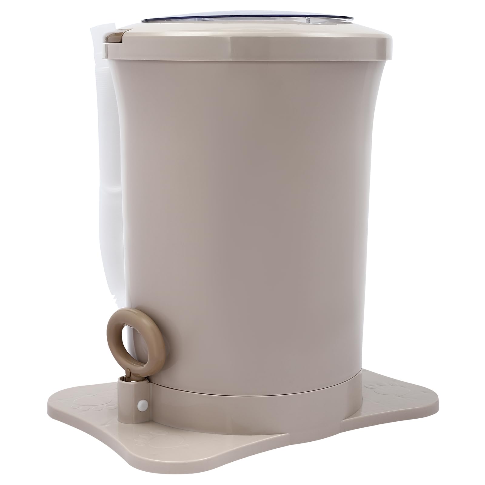 3.17Gal Mini Manual Clothes Dryer, 12L Spin Dryer Foot Powered Washing Machine with Drain Hose, Compact Washer Dehydrator for Apartments