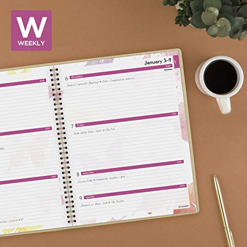 2022 Weekly & Monthly Planner by AT-A-GLANCE, 8-1/2" x 11", Large, Recycled, Watercolors (791-905G)
