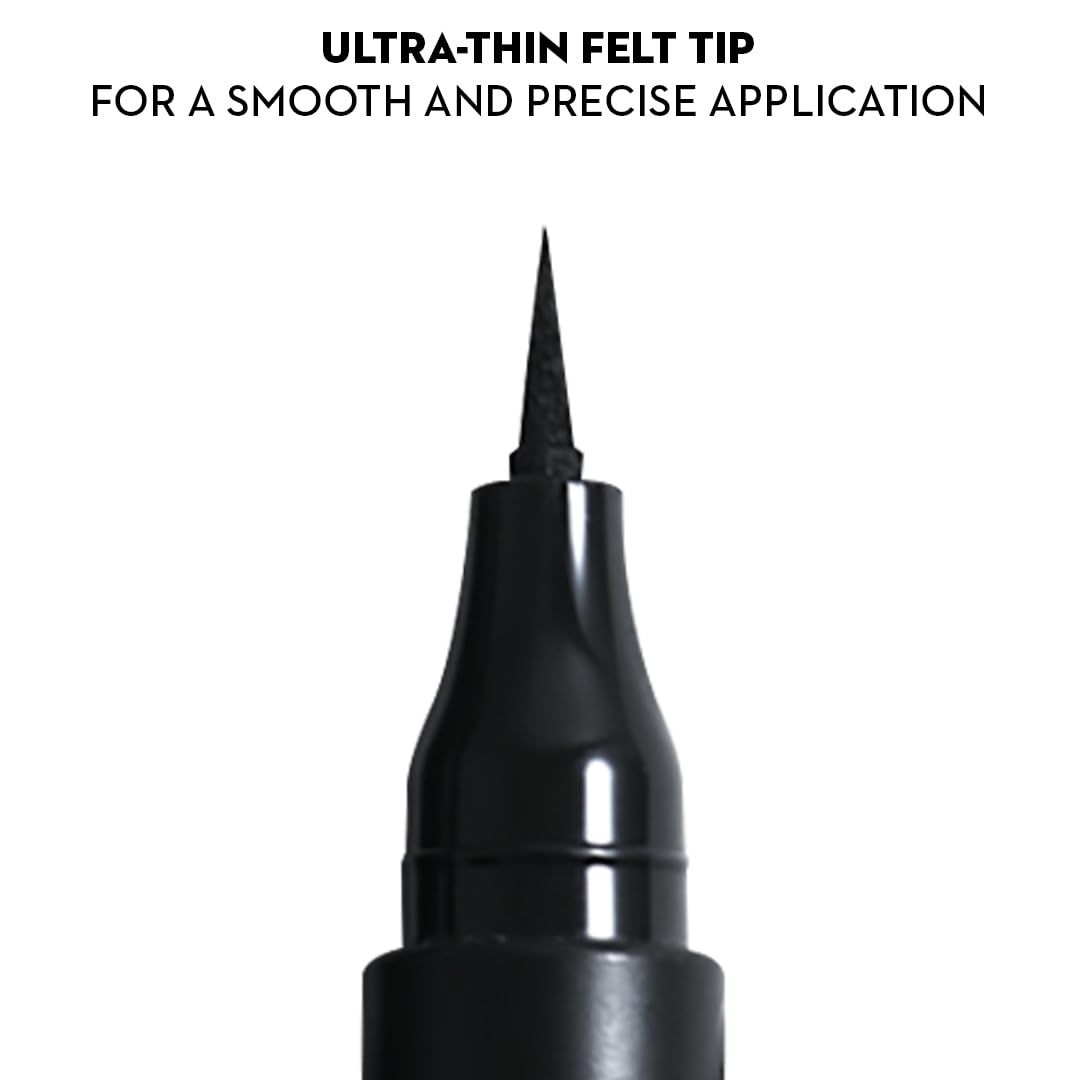 Sugar Cosmetics Wingman Waterproof Microliner01 I'll Be Black (Black)micro precision tip, jet-black formula, Smudgeproof