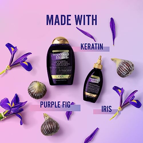 OGX Impecca-Blonde Purple Toning Shampoo, 13 fl oz