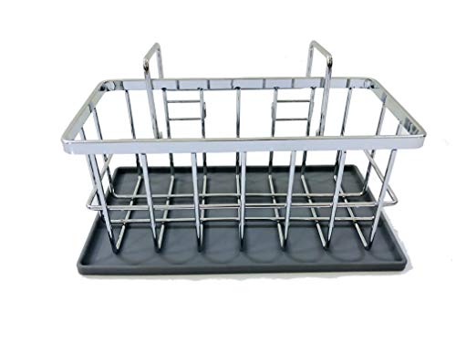 Heavy Duty Sink Caddy for Wet Dish Rag and Sponge Holder - Hang, Suction, or Counter Use - by Mary's House